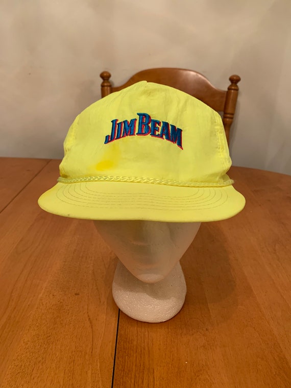 Vintage Jim beam Trucker Snapback hat 1990s 80s R1 - Gem