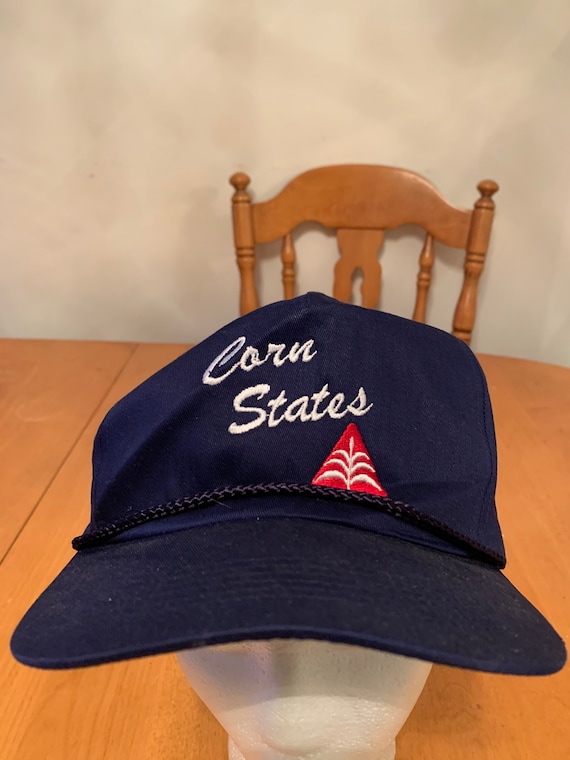 Vintage corn states Trucker Snapback hat 1990s 80s R1 - Gem