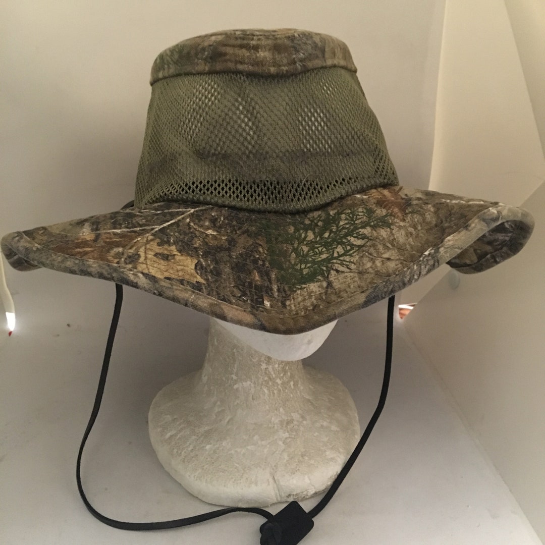 Vintage Realtree Real Tree Camouflage Bucket Hat Size S/M Adjustable ...