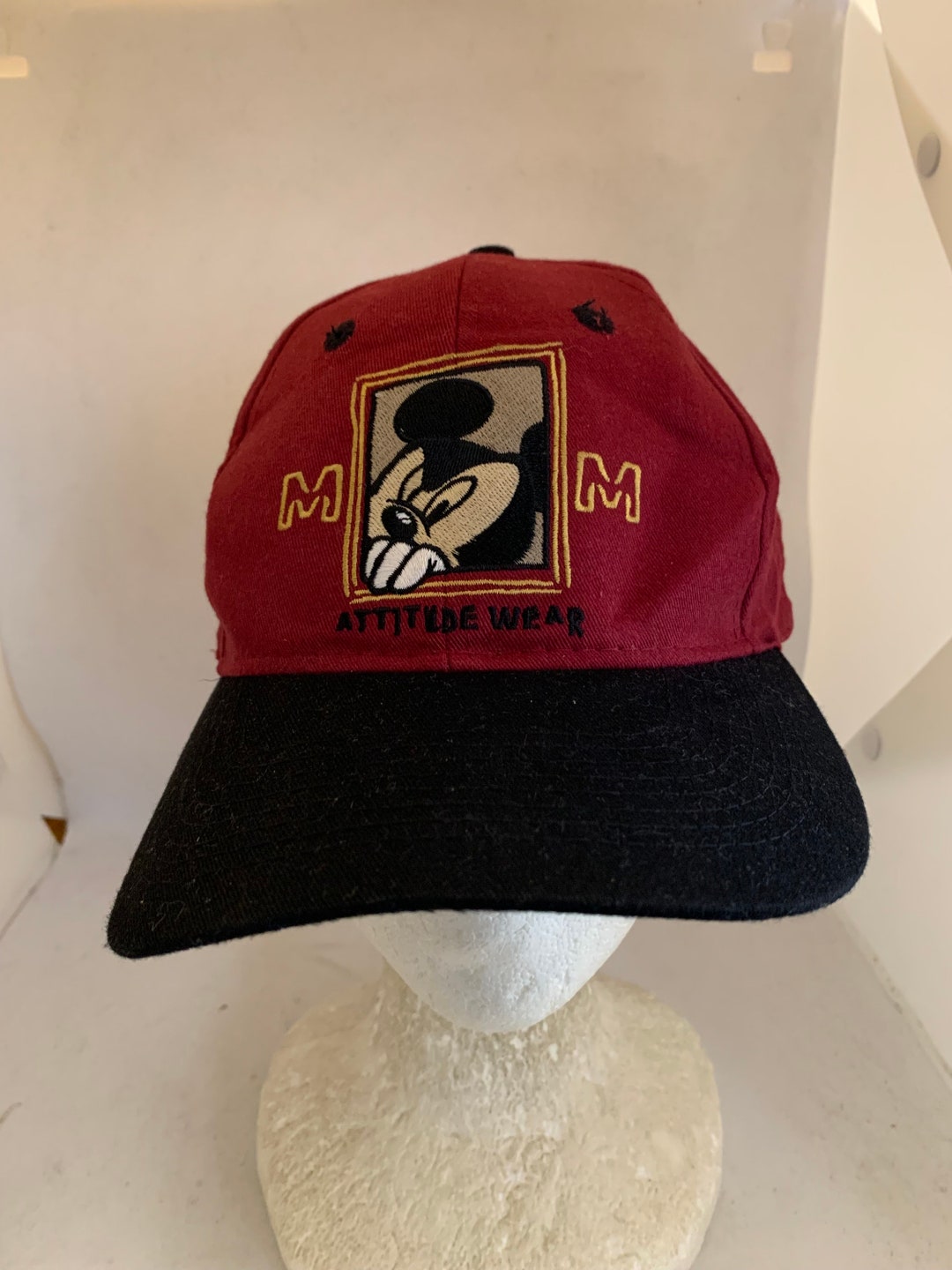 Vintage Mickey Mouse Snapback Hat 1990s 80s O2 CJ - Etsy