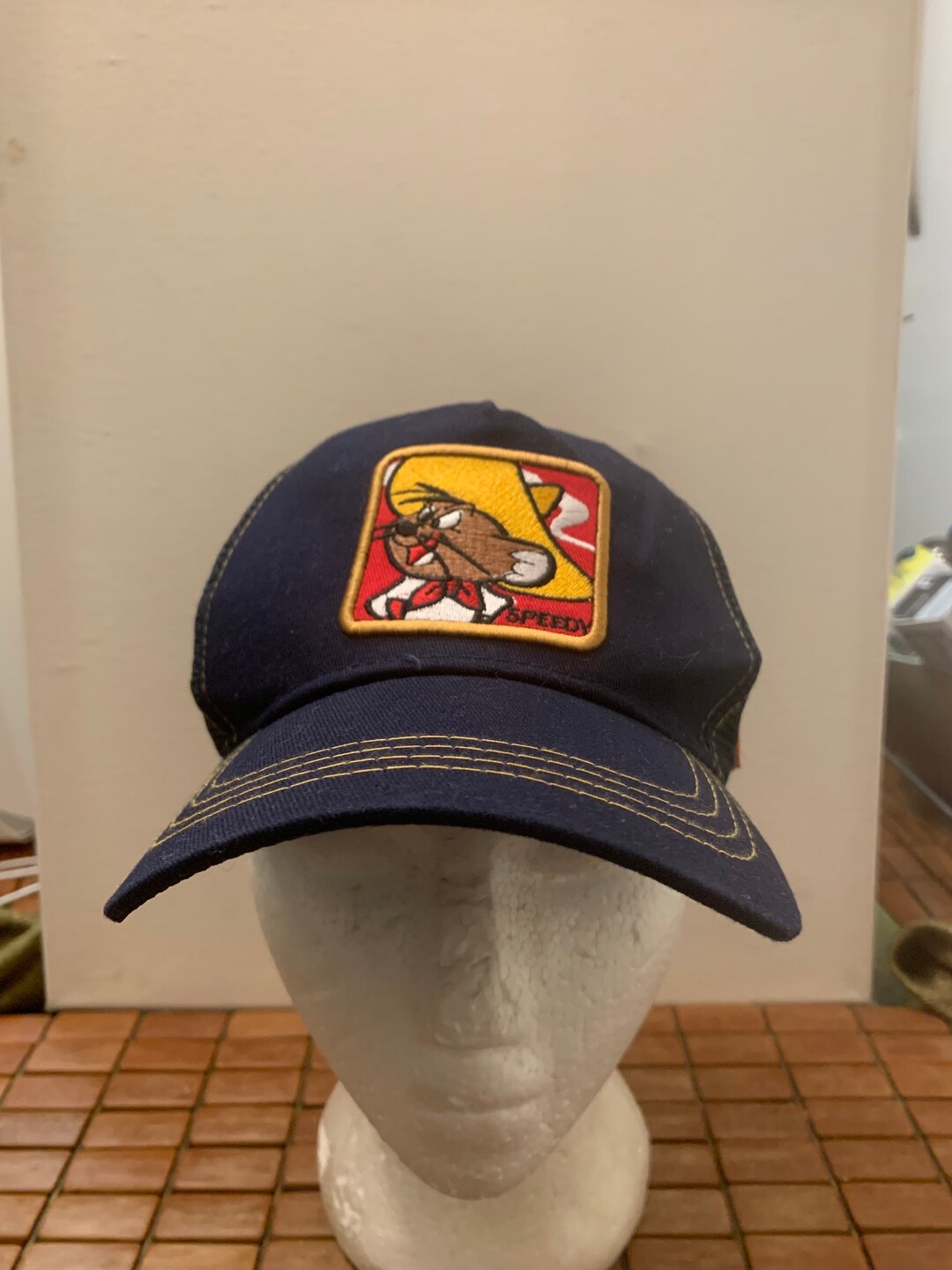 Vintage Speedy Gonzalez Trucker Snapback Hat Adjustable 1990s 1980s H1 ...