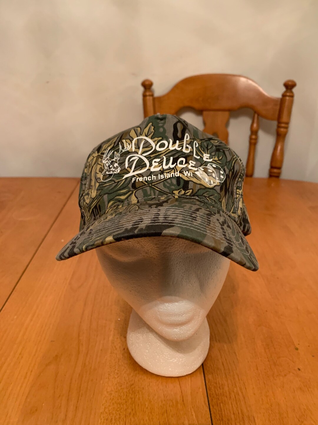 Vintage Camo Double Deuce Snapback Hat 1990s 80s R1 - Etsy