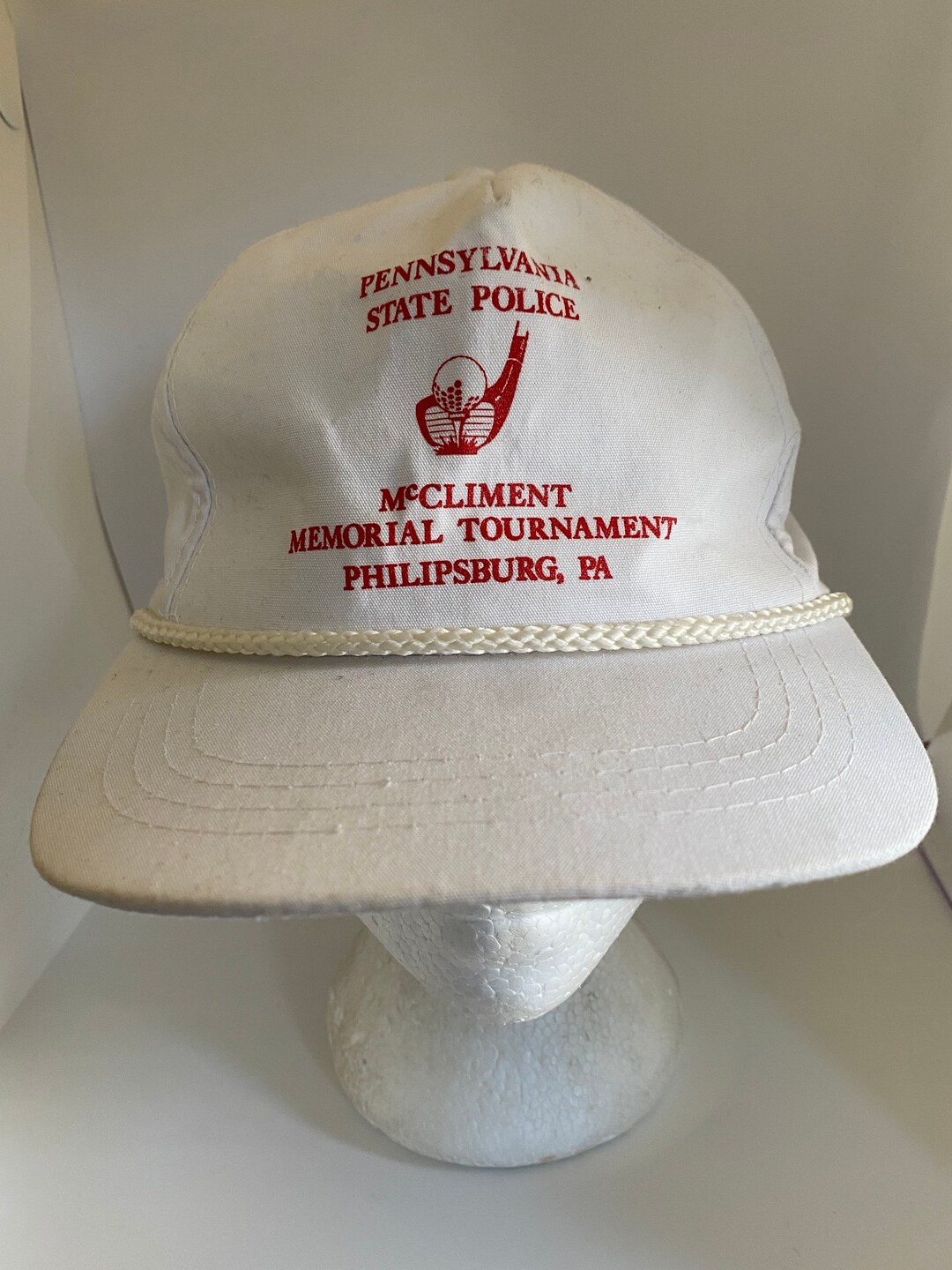 Pennsylvania State Police Vintage Trucker Snapback Hat Adjustable 1990s ...