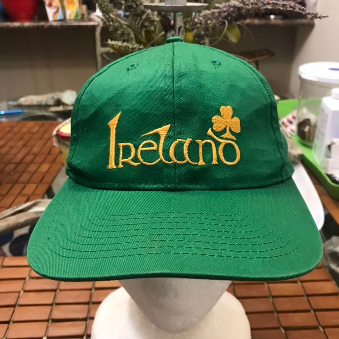 Vintage Ireland Snapback Hat Adjustable 1990s Green Irish Clover - Etsy