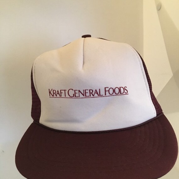 Vintage kraft general foods Trucker Snapback Hat Cap … - Gem