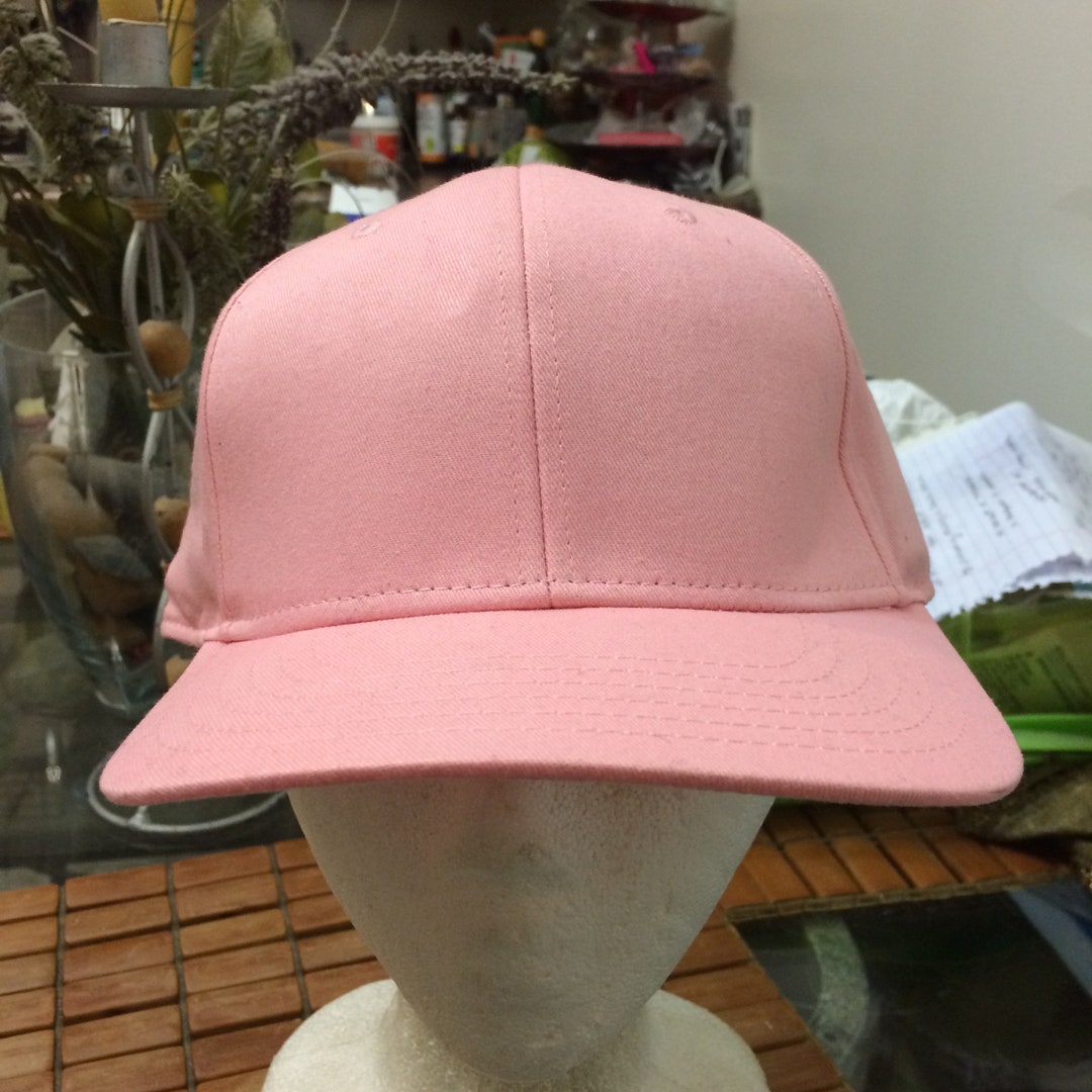 Vintage Blank Pink Strapback Hat 1990s - Etsy