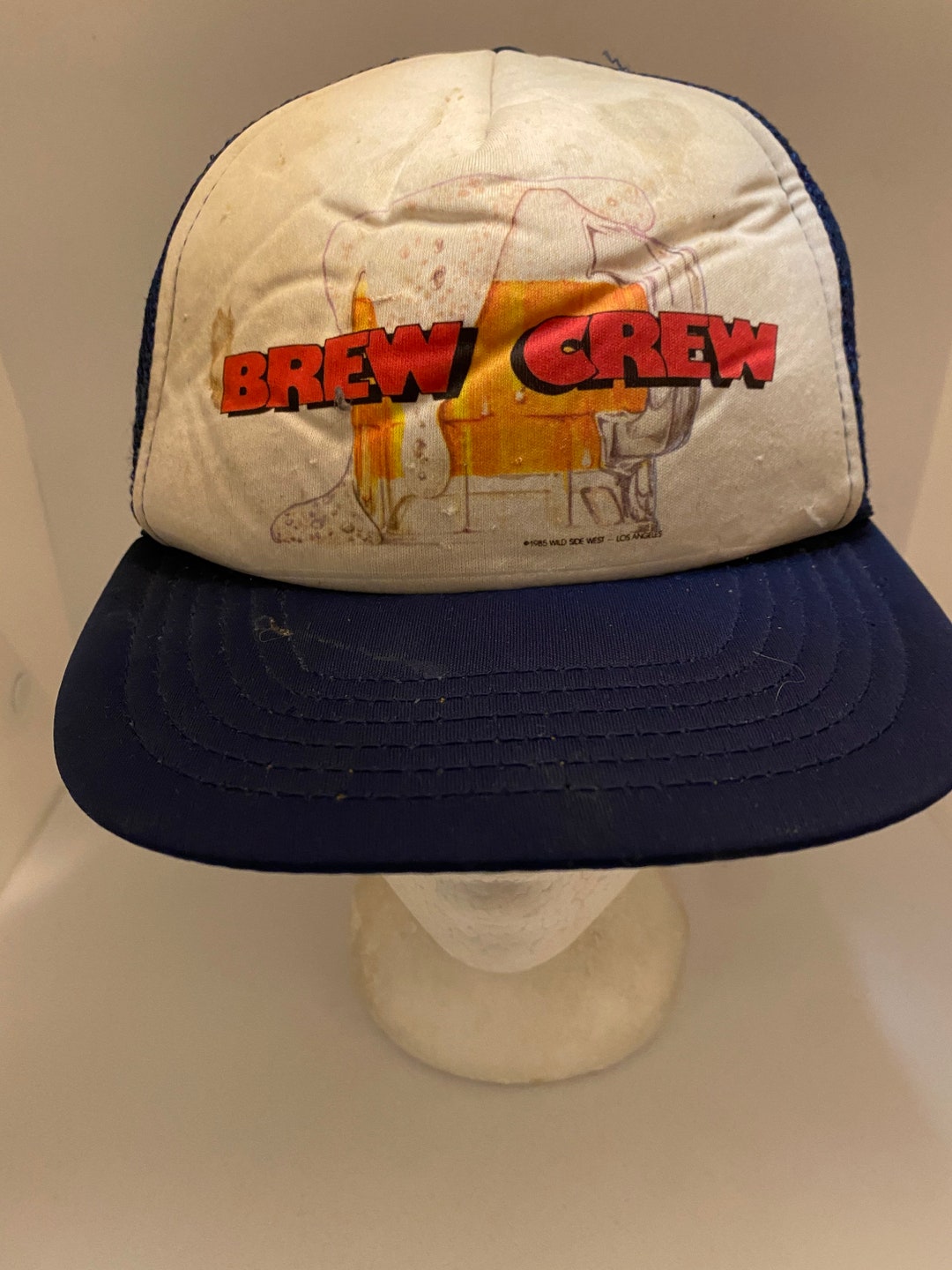 Vintage Brew Crew Trucker Snapback Hat 1980s J22 - Etsy