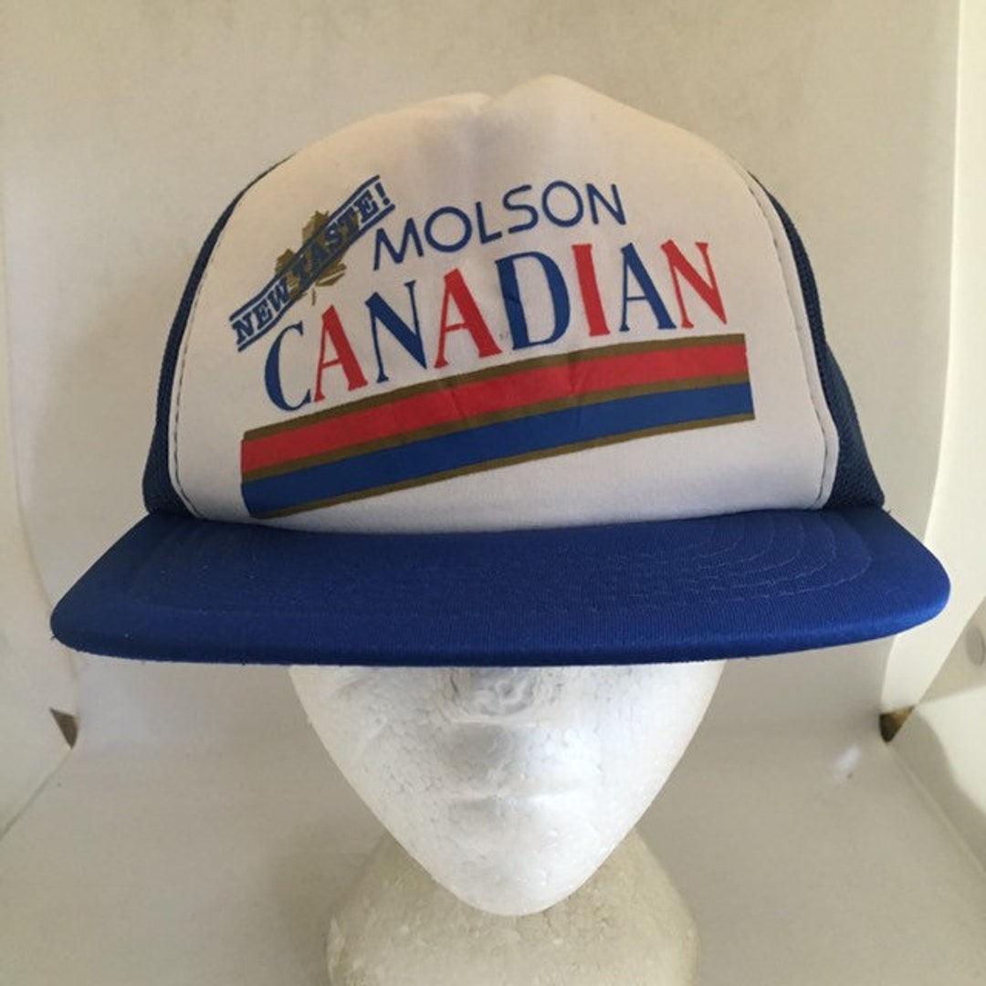 Vintage Molson Canadian Trucker Snapback Hat Adjustable 1990s 80s D2 - Etsy