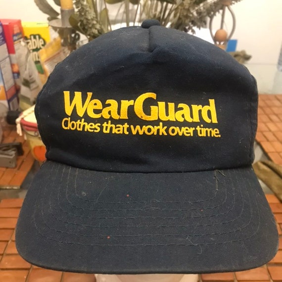 Vintage wear guard Trucker Snapback Hat 1990s broken … - Gem