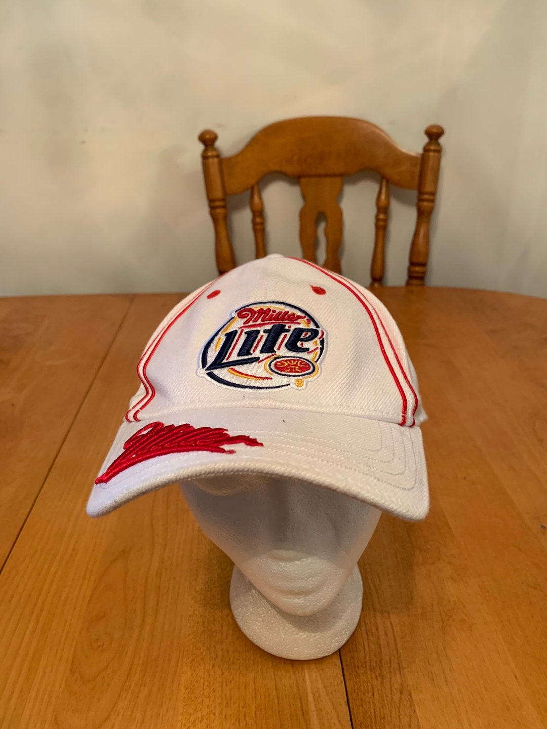 Vintage Miller Lite Flex Fitted Hat 1990s 1980s 80s 90s R3 Size Large ...