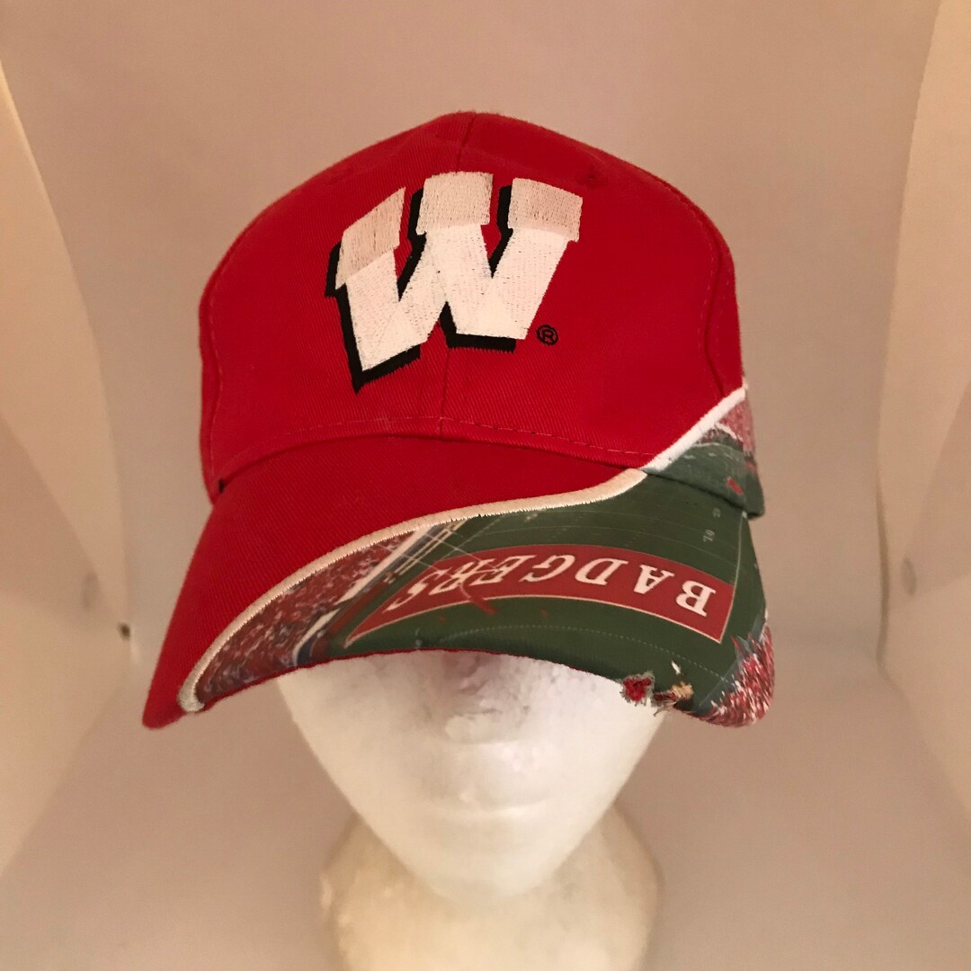 Vintage Wisconsin Badgers Strapback Hat 1990s 80s W1 - Etsy