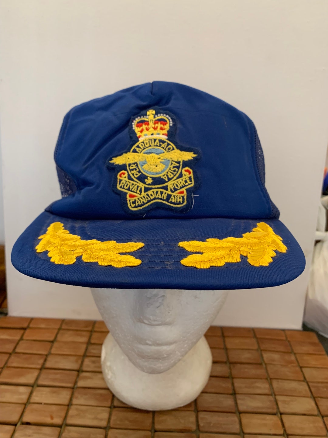Vintage Royal Canadian Air Force Trucker Snapback Hat Adjustable 1990s ...