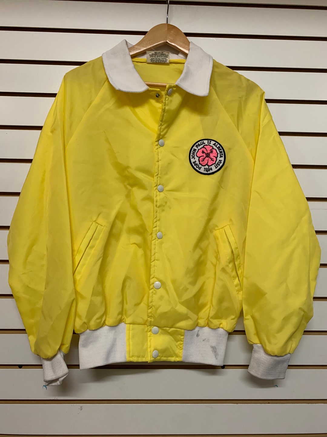 Vintage Pope John Paul the Second Alberta Visit 1984 Windbreaker Jacket ...