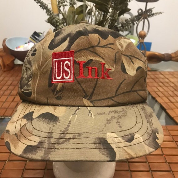 Vintage US ink Trucker Snapback hat adjustable 1990s - Gem