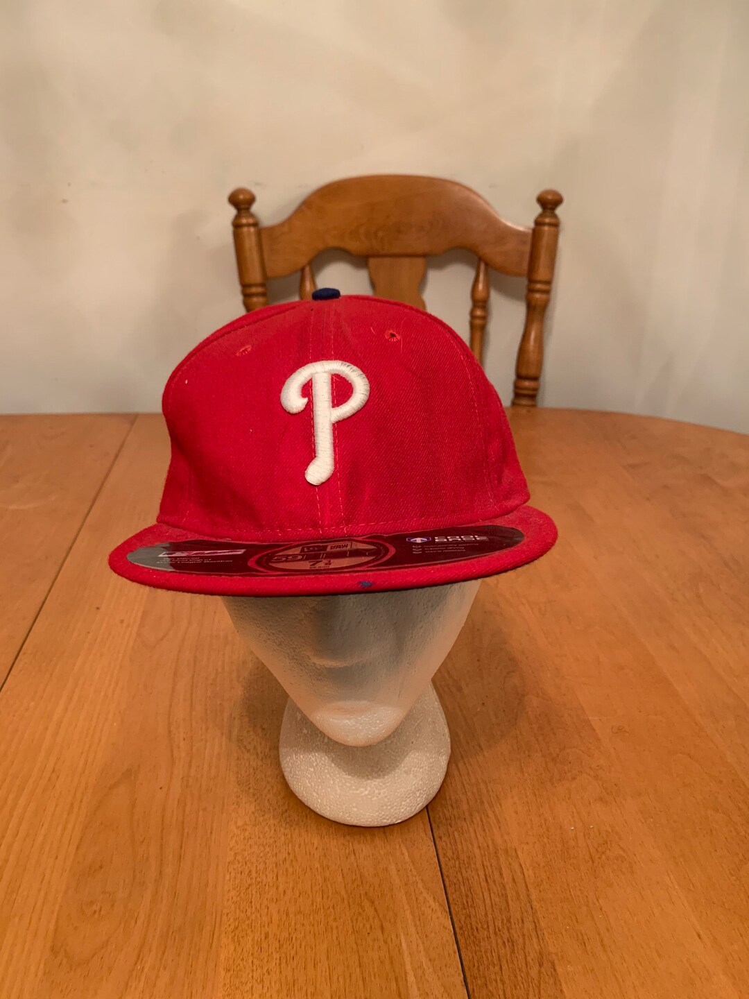 Vintage Philadelphia Phillies Fitted Hat 1990s 1980s 80s 90s R3 Size 7 ...