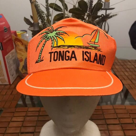 Vintage Tonga island light Trucker Snapback Hat 1990s | Etsy