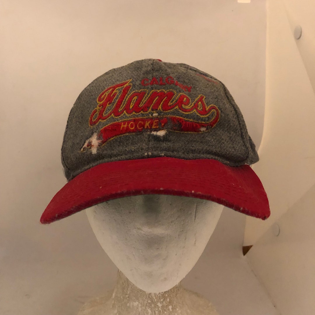 Vintage Calgary Flames Snapback Hat Adjustable 1990s 1980s Q2 - Etsy