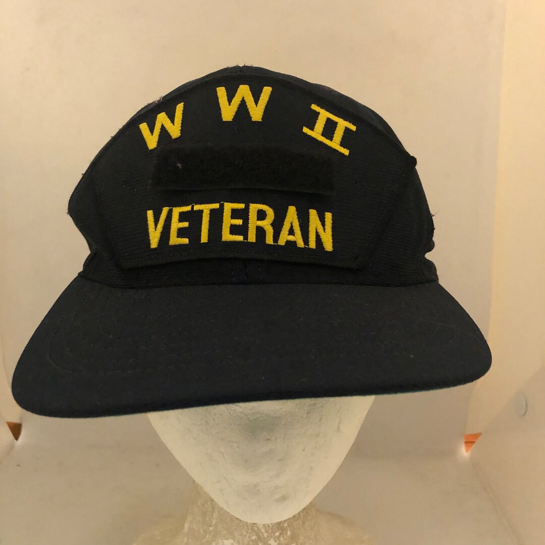 Vintage World War 2 Veteran Trucker Snapback Hat Adjustable - Etsy