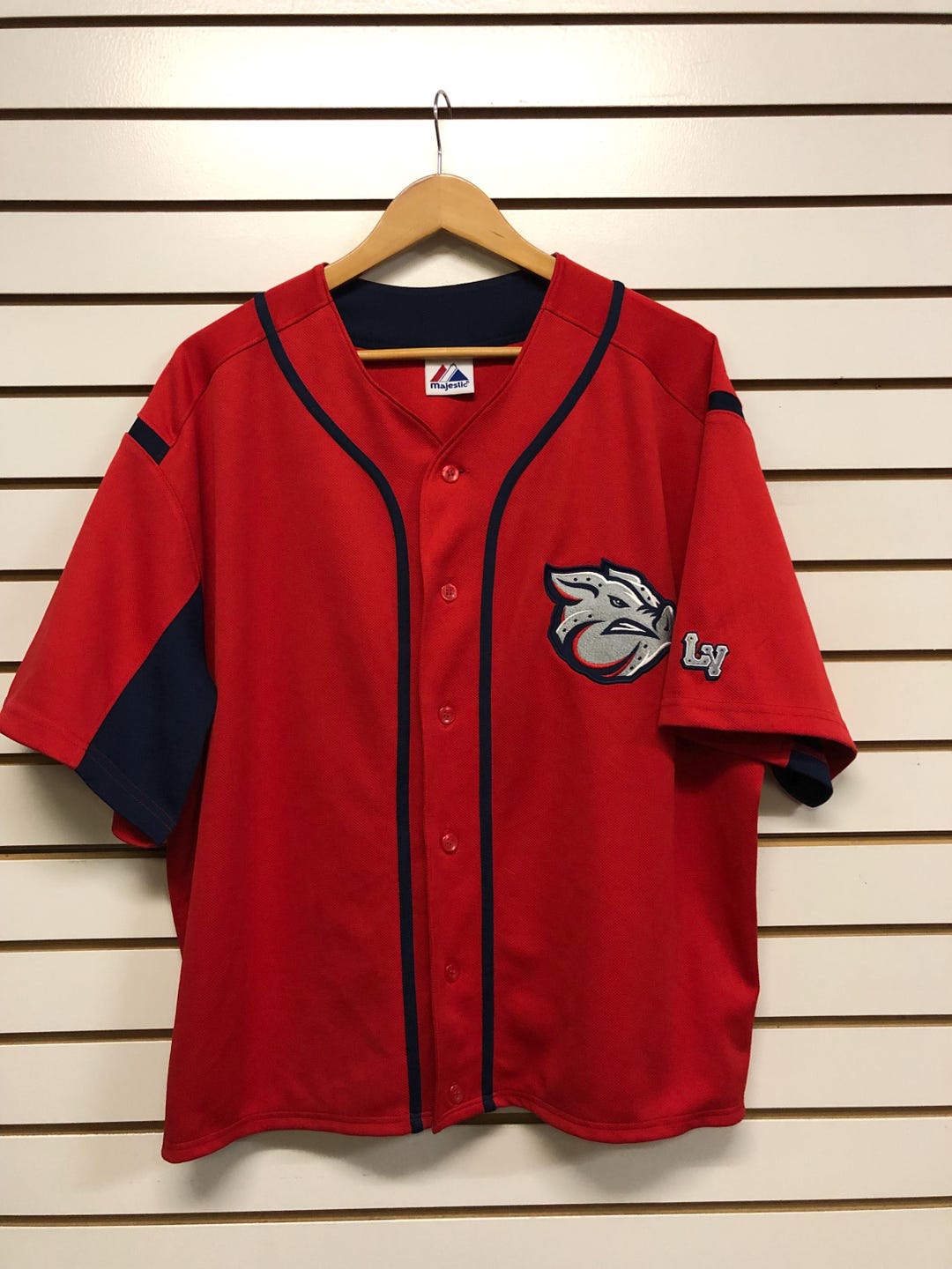 Vintage Lehigh Valley Iron Pigs Baseball Jersey Authentic Size XL 1990s ...