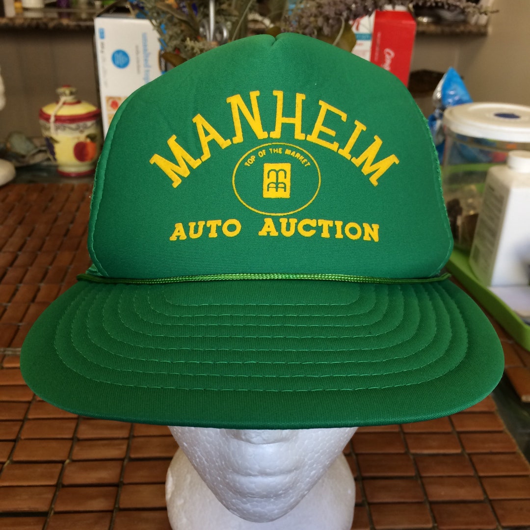 Vintage Manheim Auto Auction Trucker Snapback Hat Adjustable 1990s - Etsy