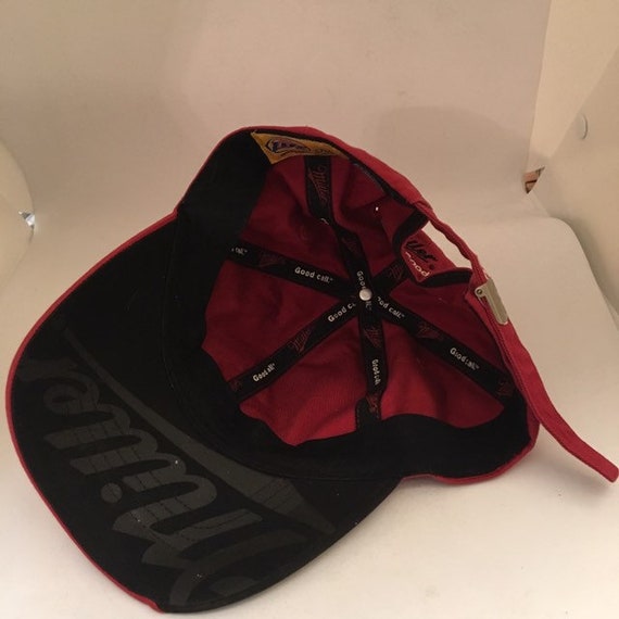Vintage Miller lite Strapback hat 1990s 80s F2 - Gem