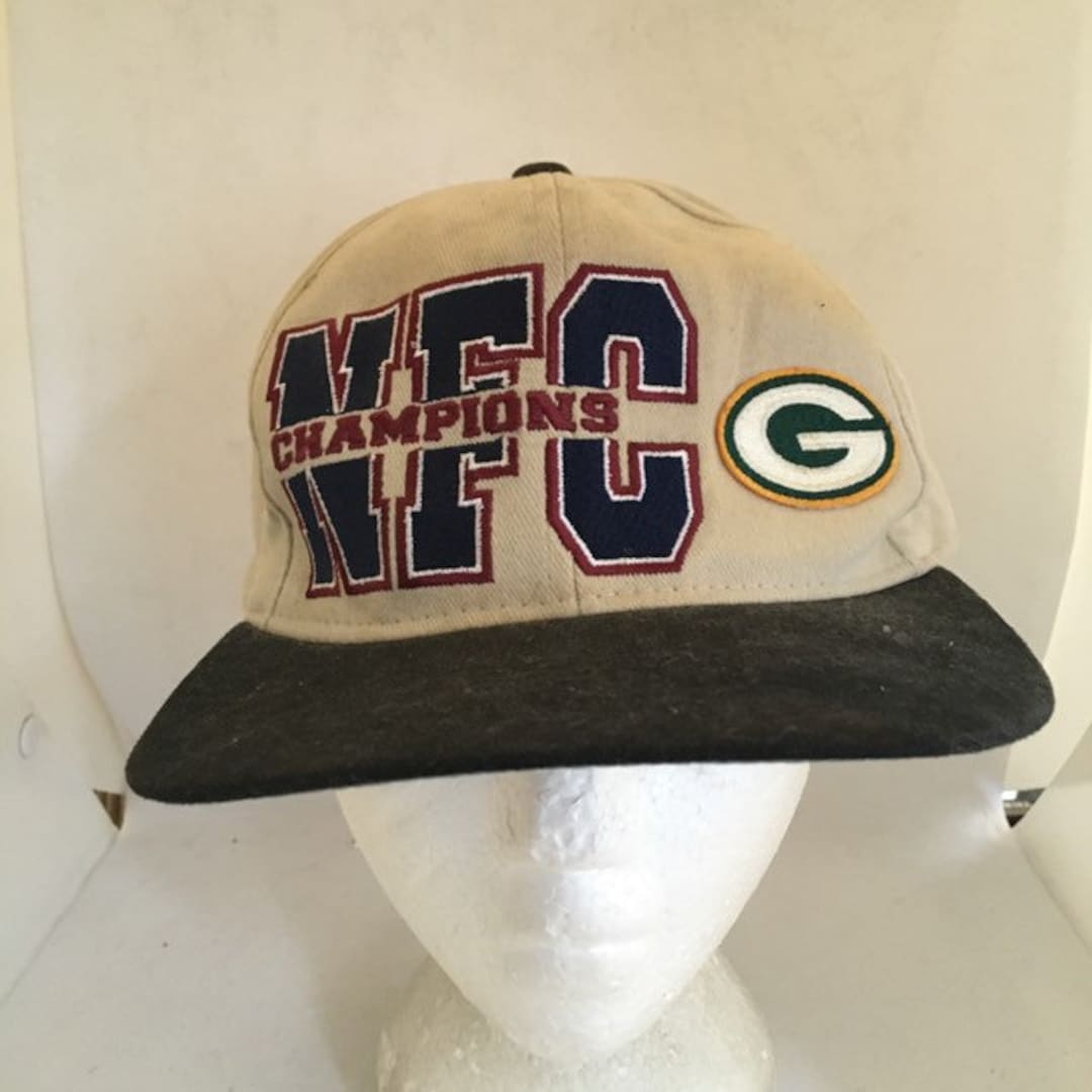 Vintage Green Bay Packers NFC Champions Snapback Hat 1990s 1980s 80s ...