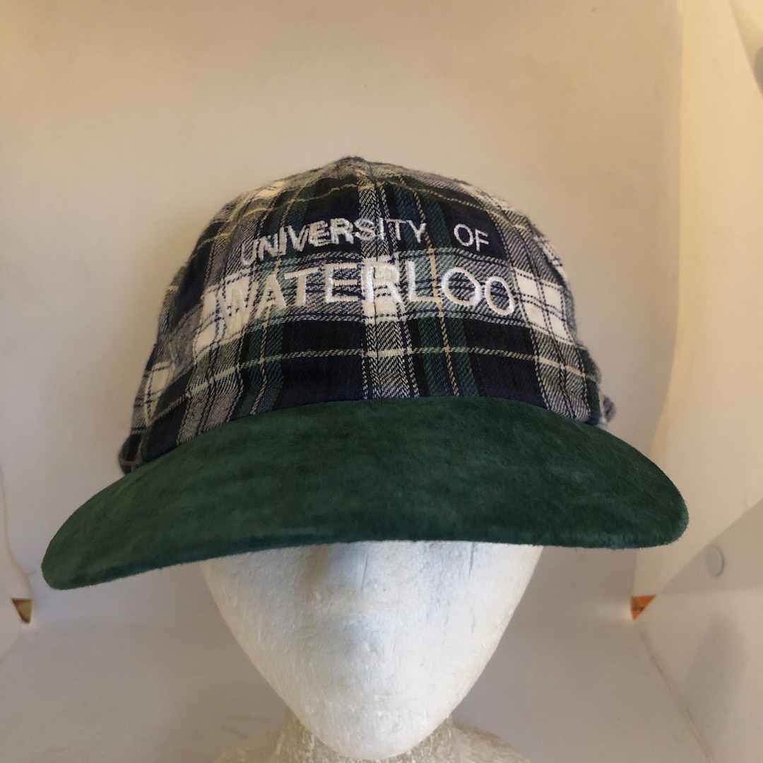 Vintage University of Waterloo Strapback Hat Adjustable 1990s 1980s Q1 ...