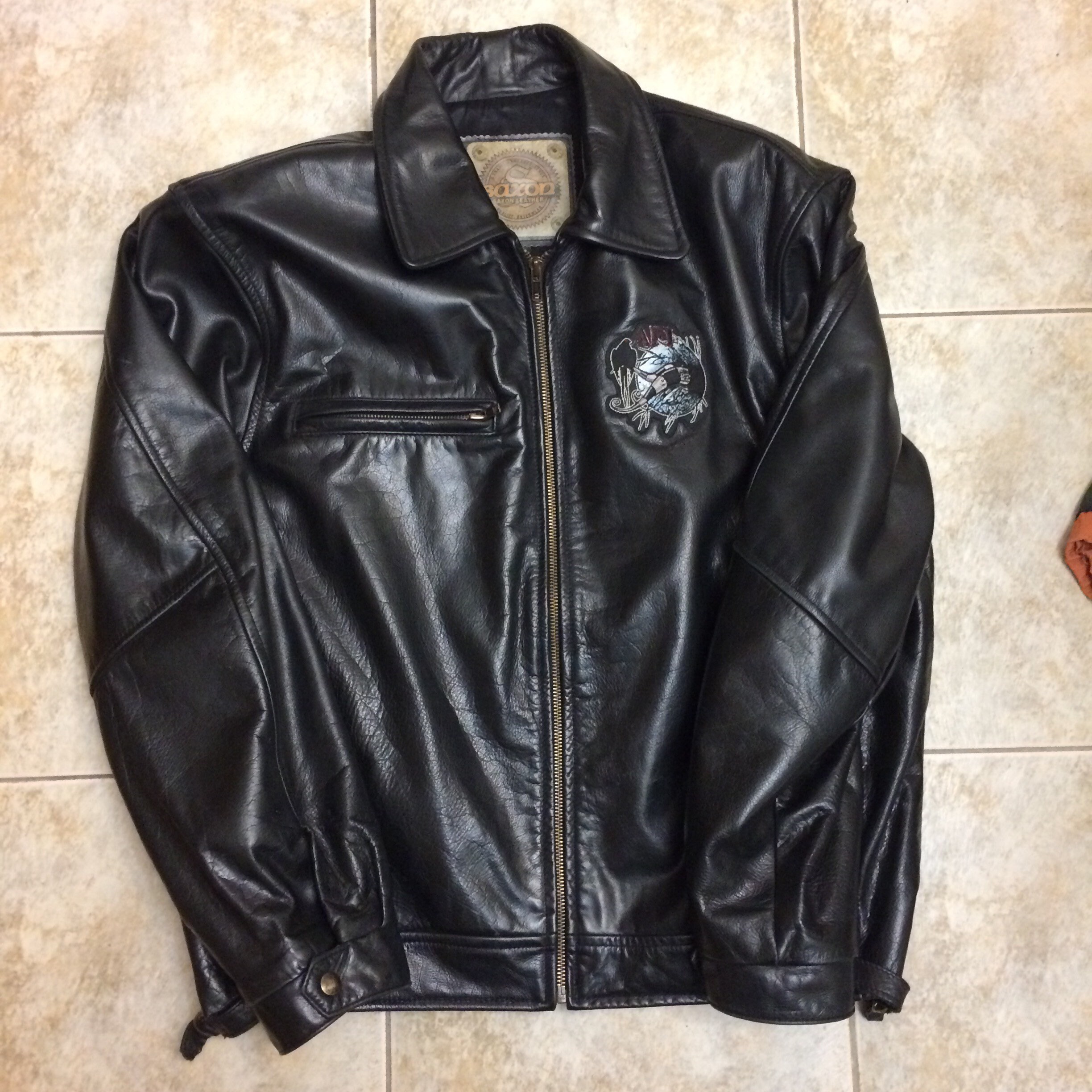 Vintage AFI Band Leather Jacket Size Medium 1990s 1980s - Etsy