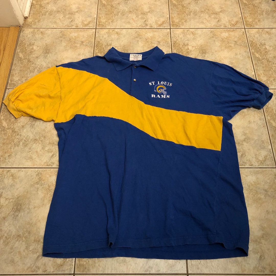 Vintage Los Angeles Rams Polo T Shirt Size 2 XL 1990s 80s - Etsy