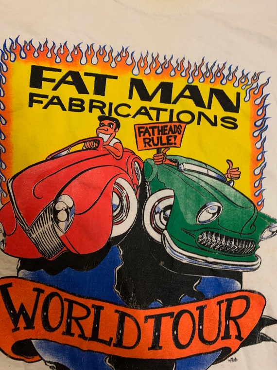 Vintage fat man fabrication world tour T shirt size X… - Gem