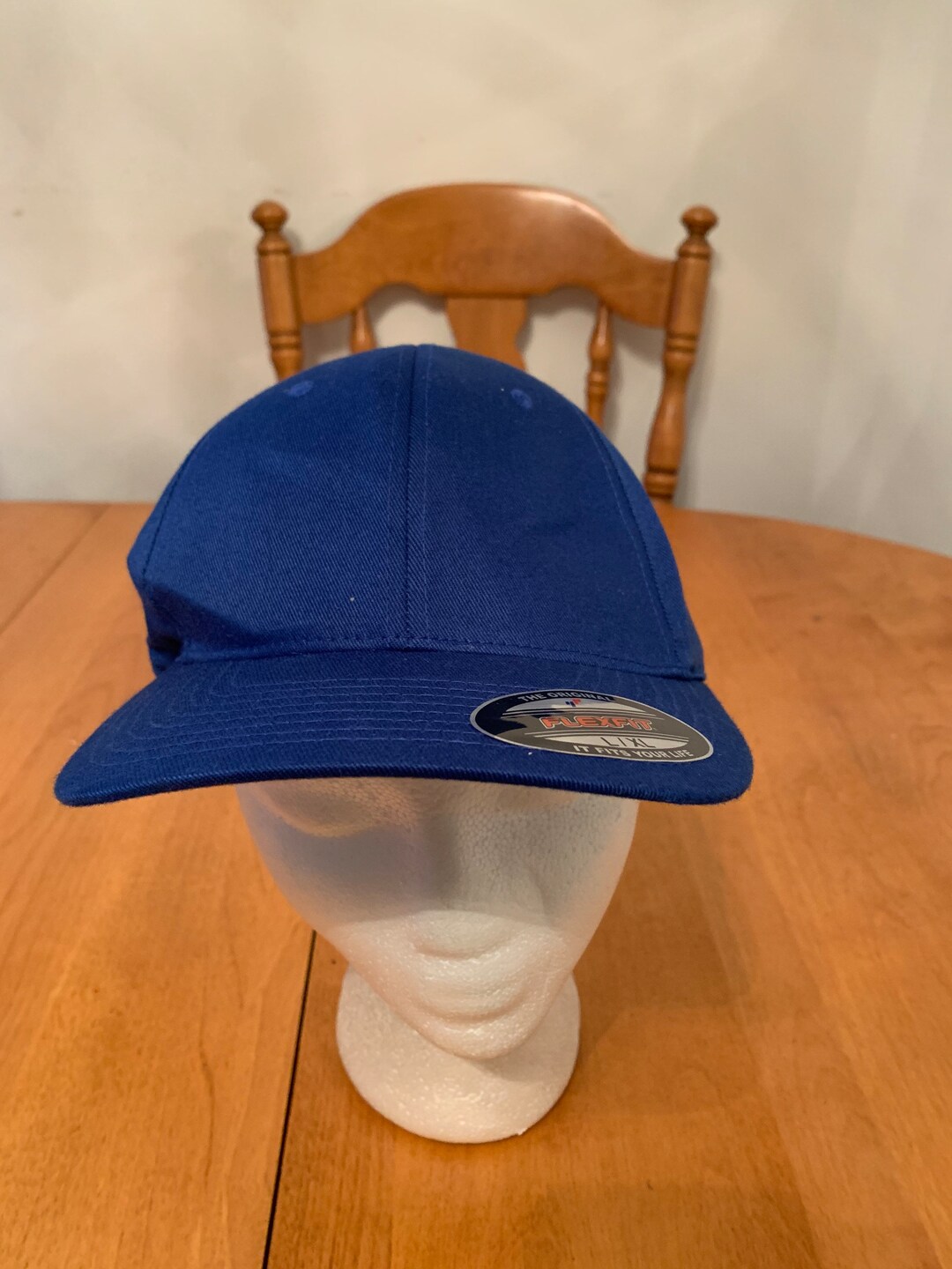 Vintage Blue Flex Fit Hat 1990s 80s R1 - Etsy