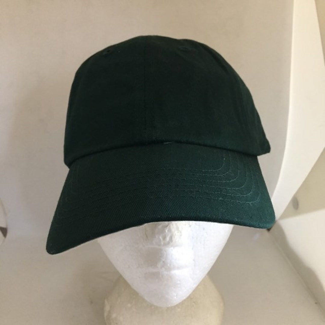 Vintage Blank Green Strapback Hat Adjustable 1990s 80s D2 - Etsy