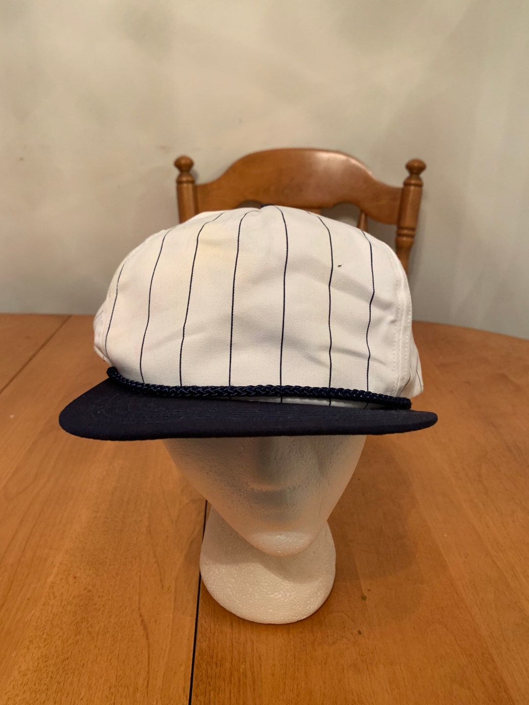 Vintage Pin Stripe Snapback Hat 1990s 80s R1 - Etsy