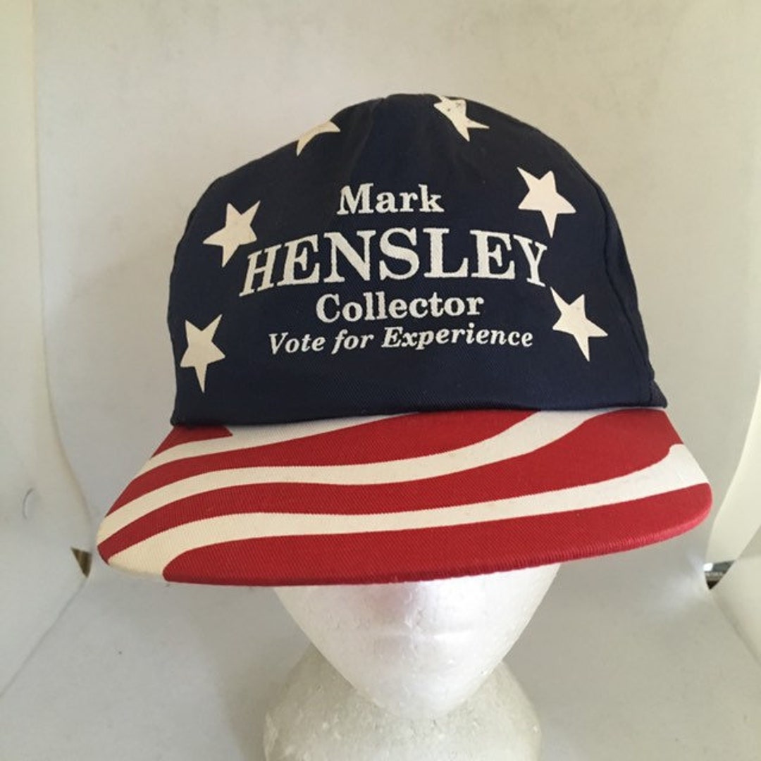 Vintage Mark Hensley Candidate Trucker Snapback Hat 1990s 1980s 80s 90s ...