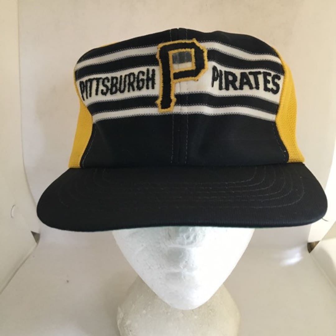 Vintage Pittsburgh Pirates Trucker Snapback Hat Adjustable 1990s 80s D2 ...