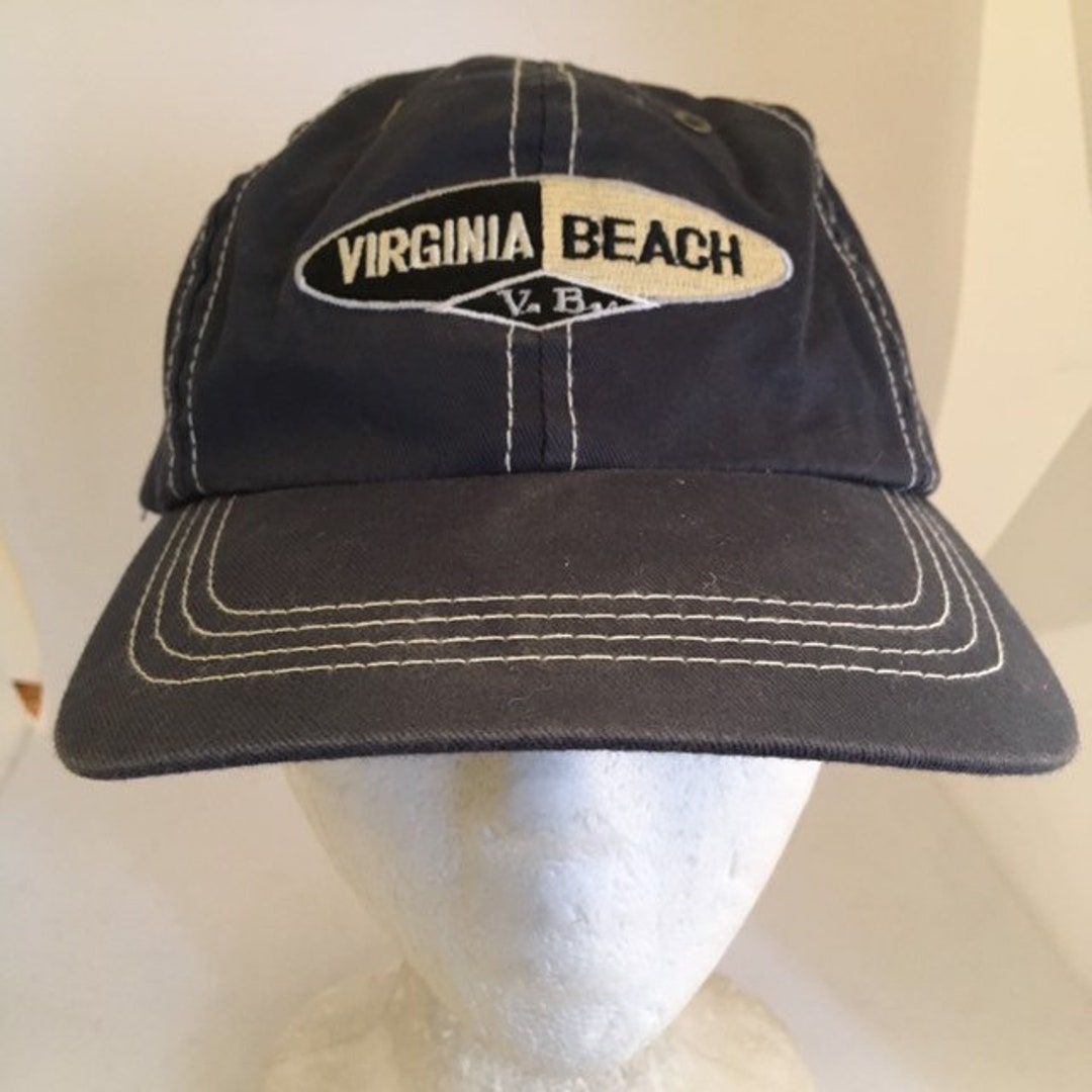 Vintage Virginia Beach Strapback Hat Cap 1980s 1990s 90s 80s Adjustable ...