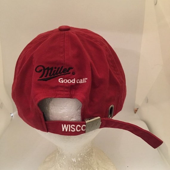 Vintage Miller lite Strapback hat 1990s 80s F2 - Gem