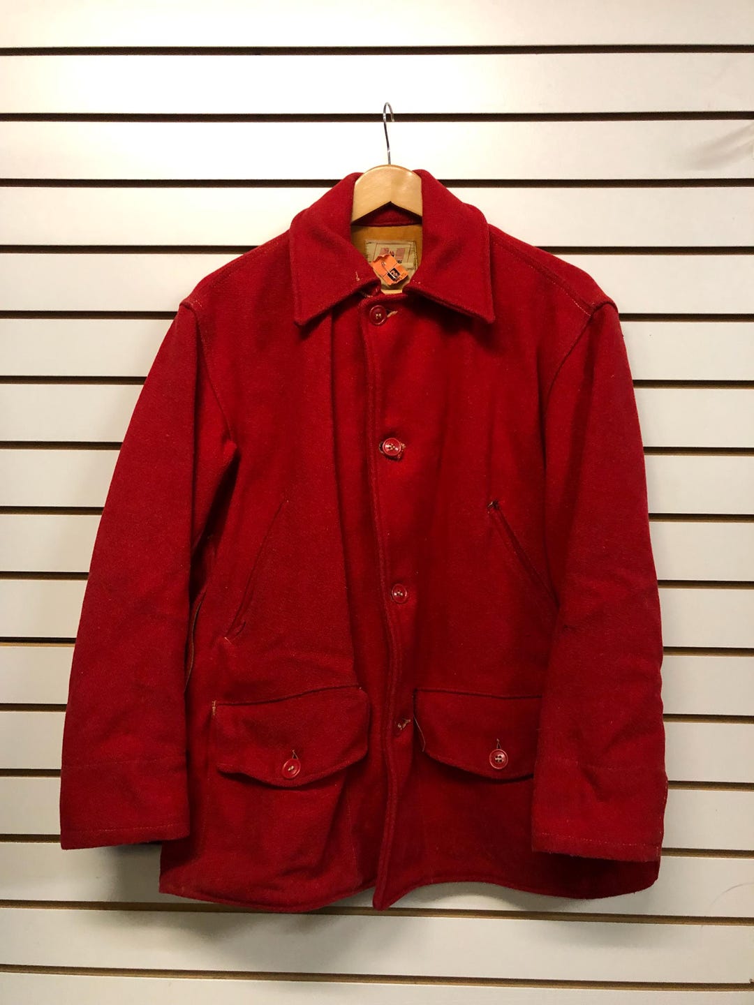 Vintage Hawthorne Red Winter Jacket Size Large 1940s 50s - Etsy