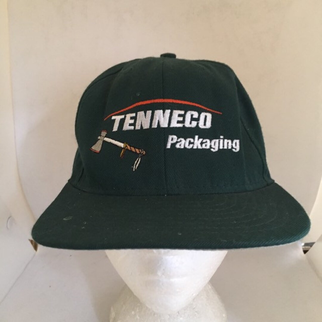 Vintage Tenneco Packaging Tomahawk Trucker Snapback Hat 1990s 1980s 80s ...