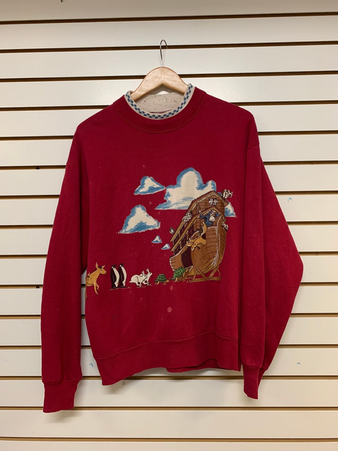Vintage Noah’s Ark Sweatshirt Size Medium 1990s 80s - Etsy