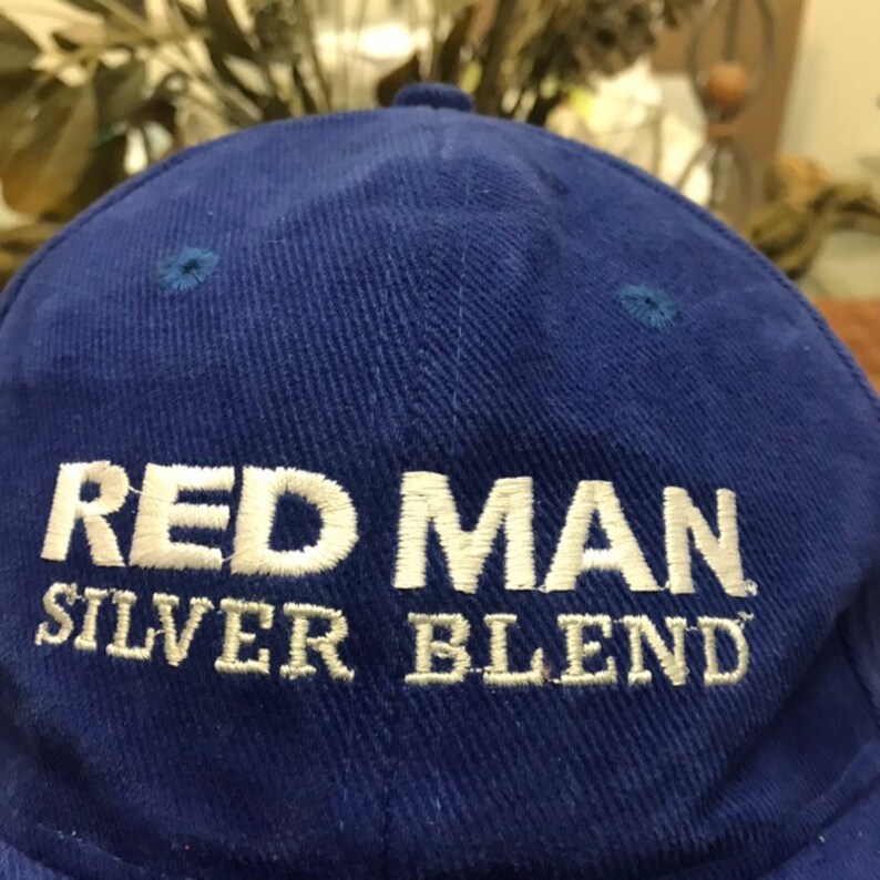 Vintage Red Man Sliver Blend Strap Back Hat Adjustable | Etsy