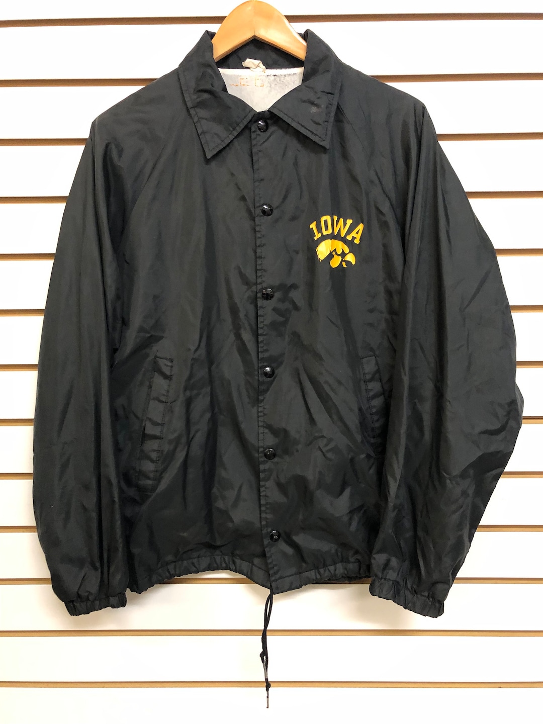 Vintage Iowa Hawkeyes University Windbreaker Size Large 1990s 80s - Etsy