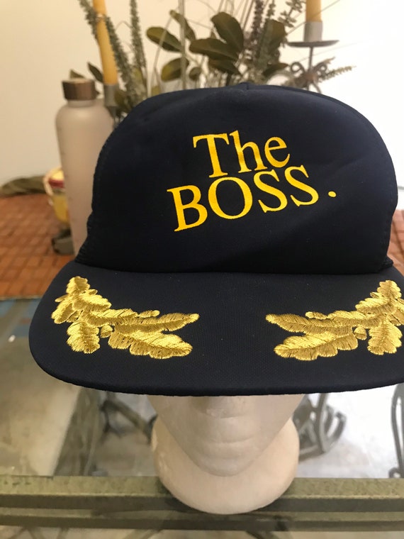 Vintage The Boss Trucker Snapback hat annees 1980 Etsy France