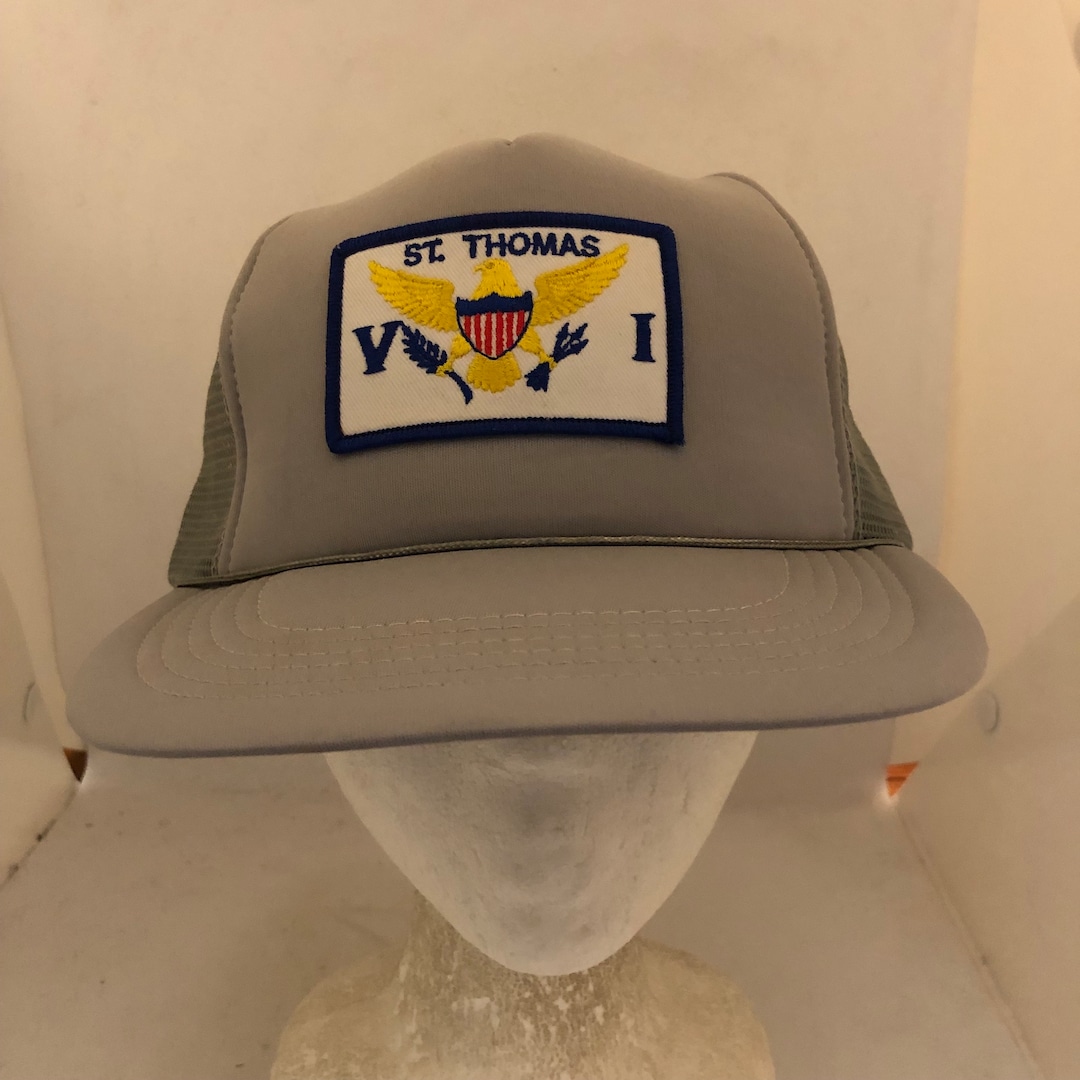 Vintage Saint Thomas Virgin Islands Trucker Snapback Hat Adjustable ...