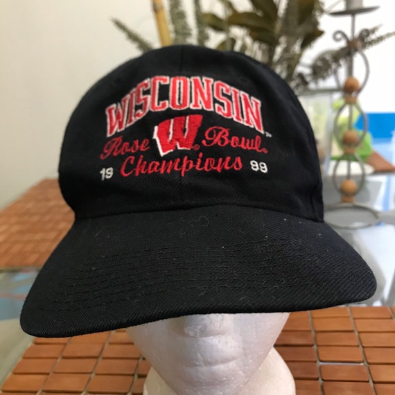 Vintage Wisconsin champions Trucker Snapback hat adju… - Gem