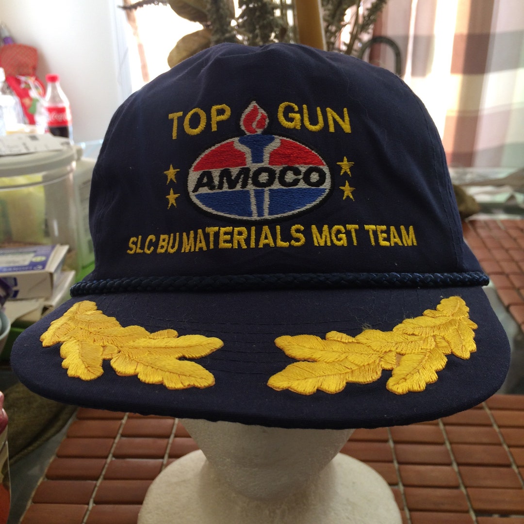 Vintage Amoco Top Gun Trucker Snapback Hat 1980s 90s - Etsy