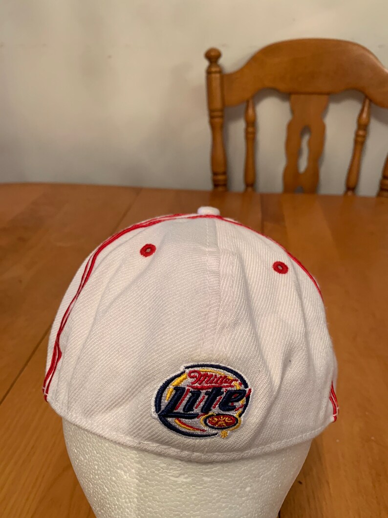 Vintage Miller Lite Flex Fitted Hat 1990s 1980s 80s 90s R3 Size Large ...