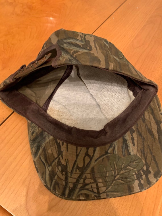 Vintage camo Trucker Snapback hat 1990s 80s R1 - Gem
