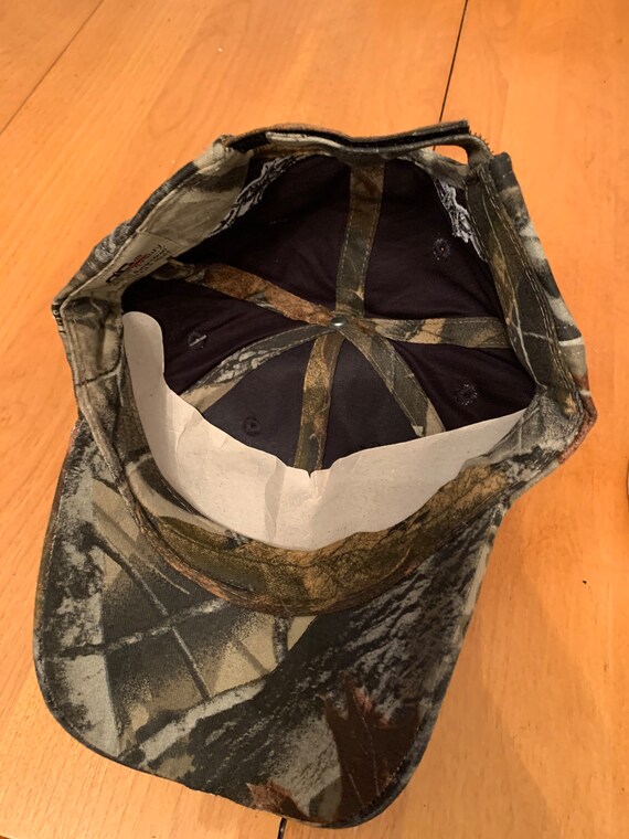Vintage camo Trucker Snapback hat 1990s 80s R1 - Gem