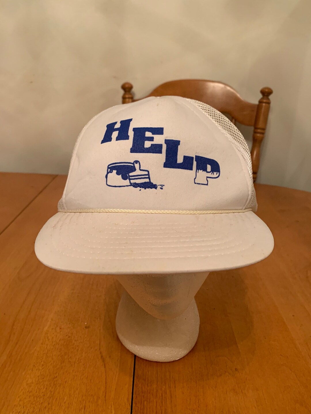 Vintage Help Trucker Snapback Hat 1990s 80s R1 - Etsy